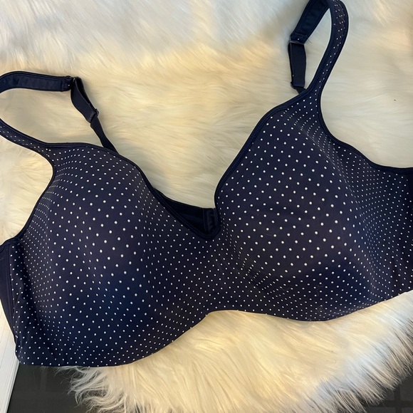 Intimates & Sleepwear | Voglo Bra Black With White Spots Size 48dd ...